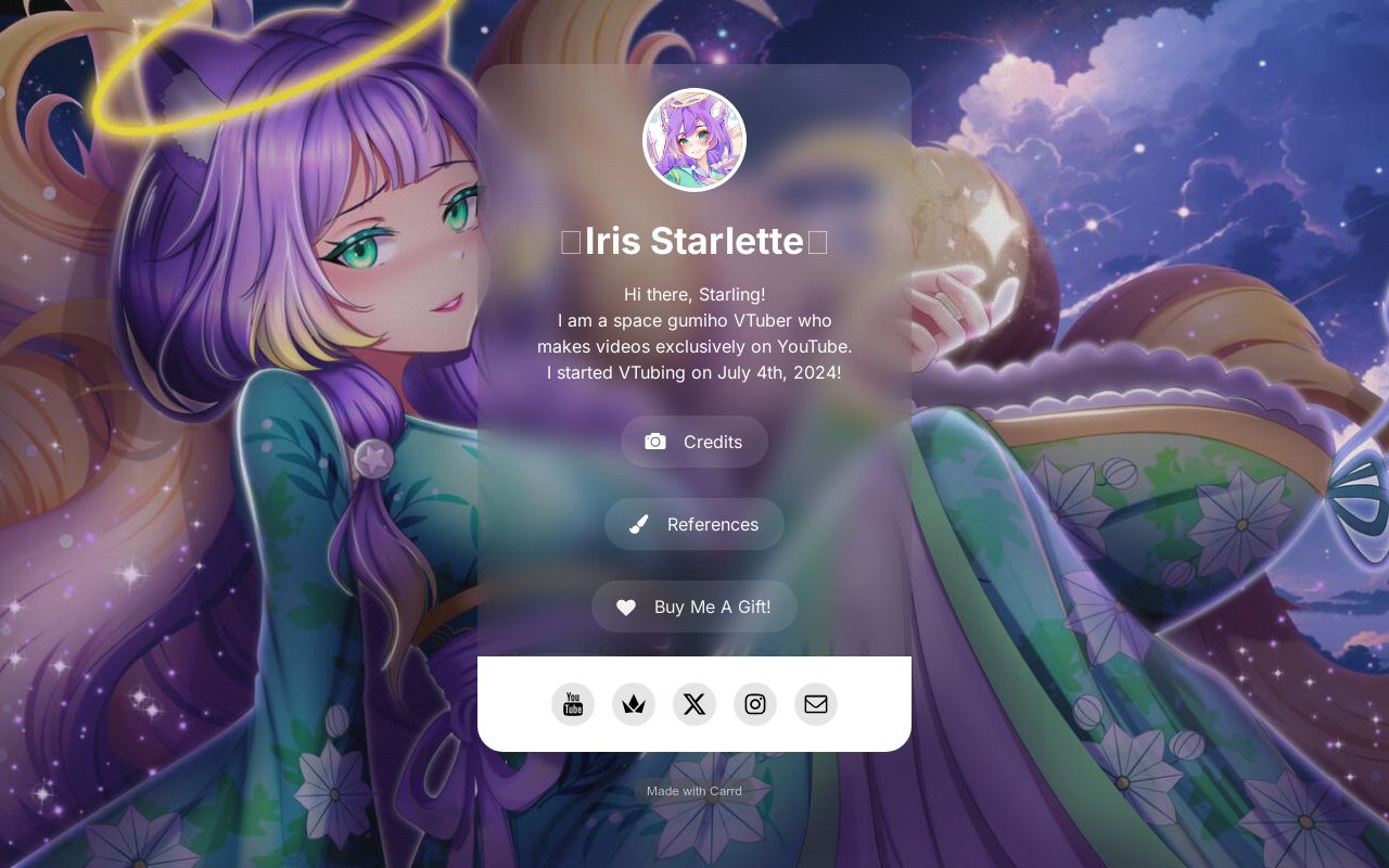 Iris Starlette's Card